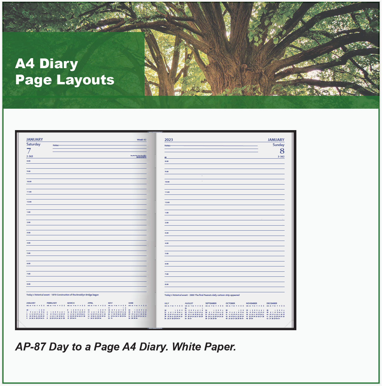 Diary Page Layouts – Ask Publishing